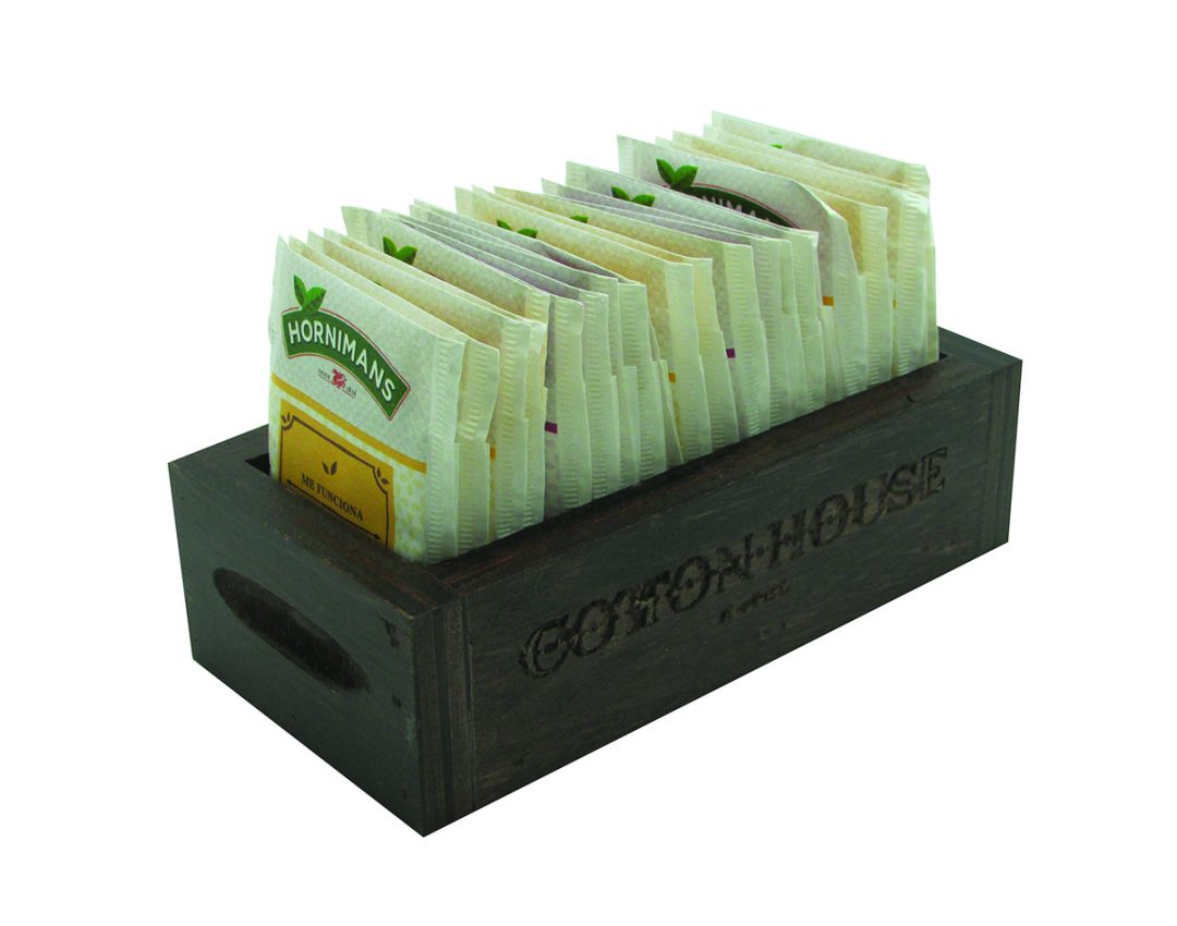 Cajita azucarero o té de madera - Productos de Hostelería
